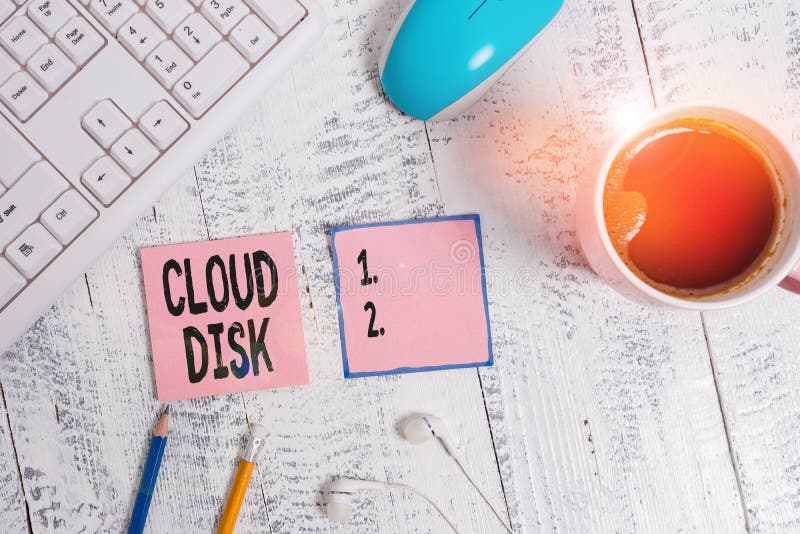 Word Writing Text Cloud Disk. Business Concept for Web Base Service ...