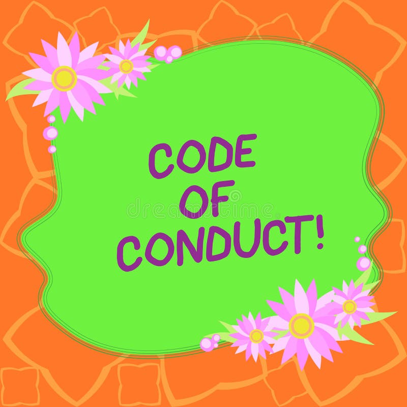 Word Writing Text Code of Conduct. Business Concept for Ethics Rules ...