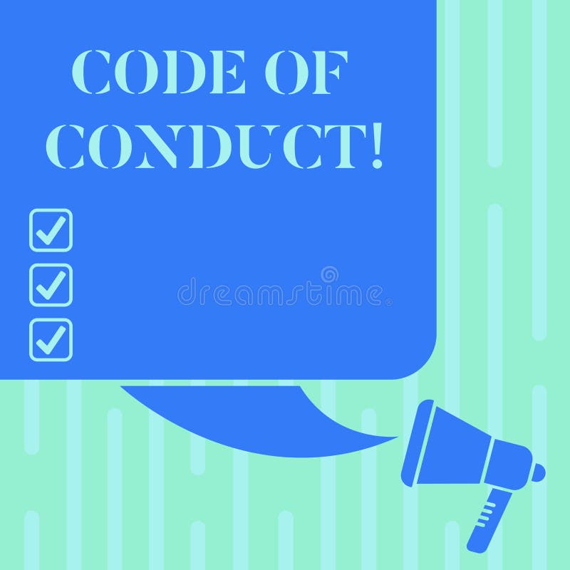 Word Writing Text Code of Conduct. Business Concept for Ethics Rules ...