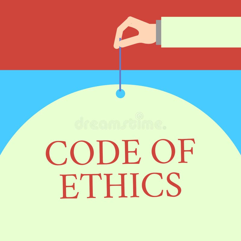 Word Writing Text Code of Ethics. Business Concept for Basic Guide for ...