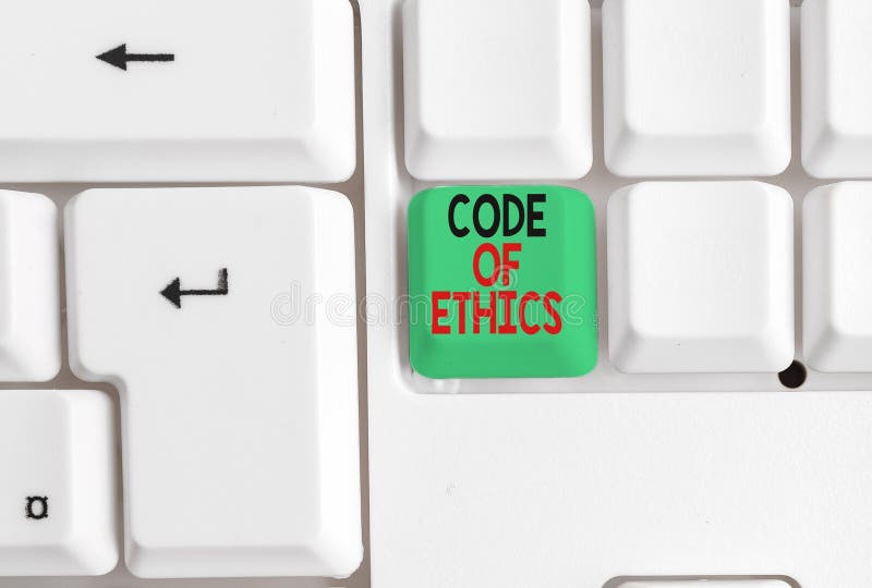 Word Writing Text Code of Ethics. Business Concept for Basic Guide for ...