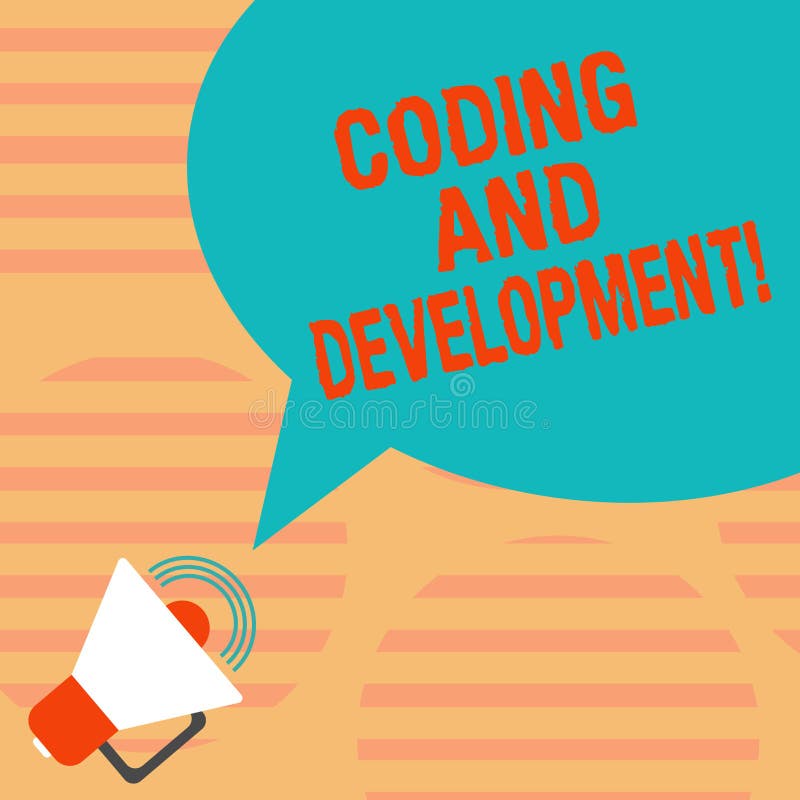 Word Writing Text Coding And Development Business Concept For To Program Or Create A Software