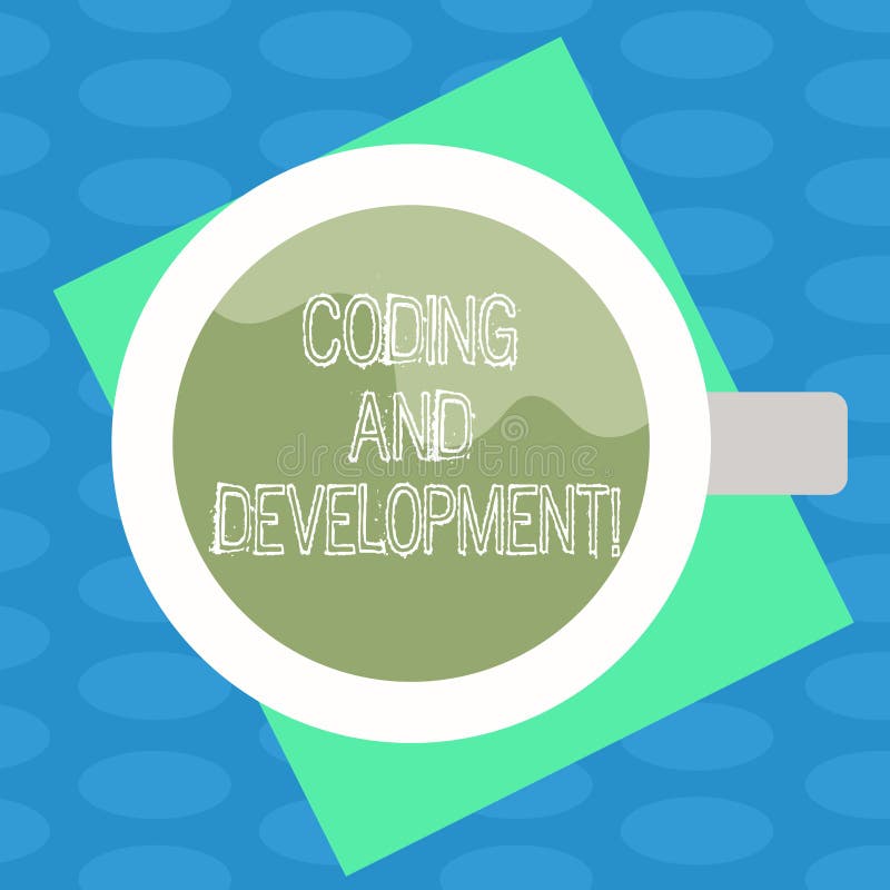 Word Writing Text Coding and Development. Business Concept for To Program or Create a Software ...