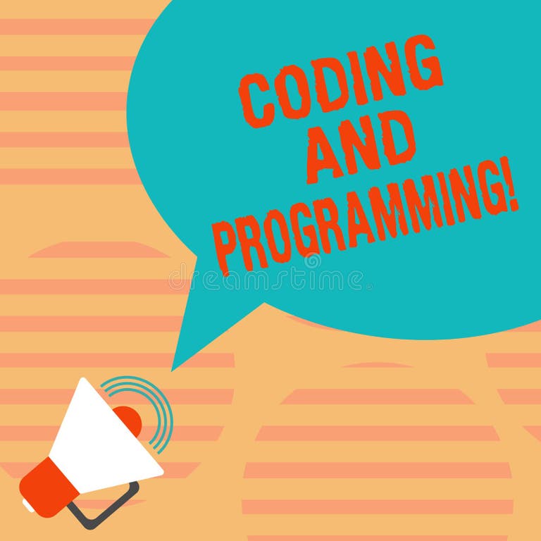 Word Writing Text Coding and Programming. Business Concept for Design ...