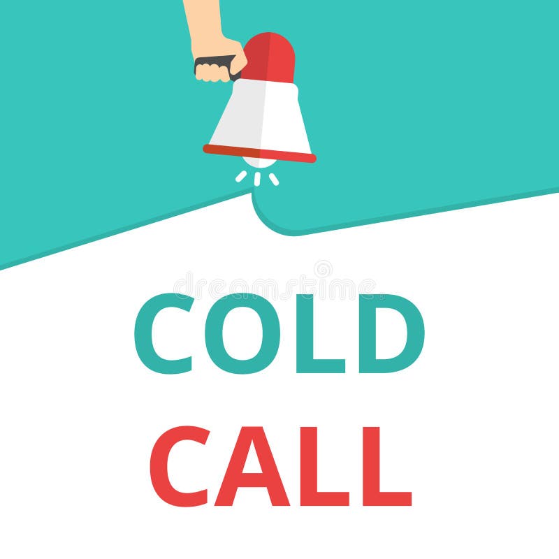 Word Writing Text Cold Call Stock Illustration - Illustration of press ...