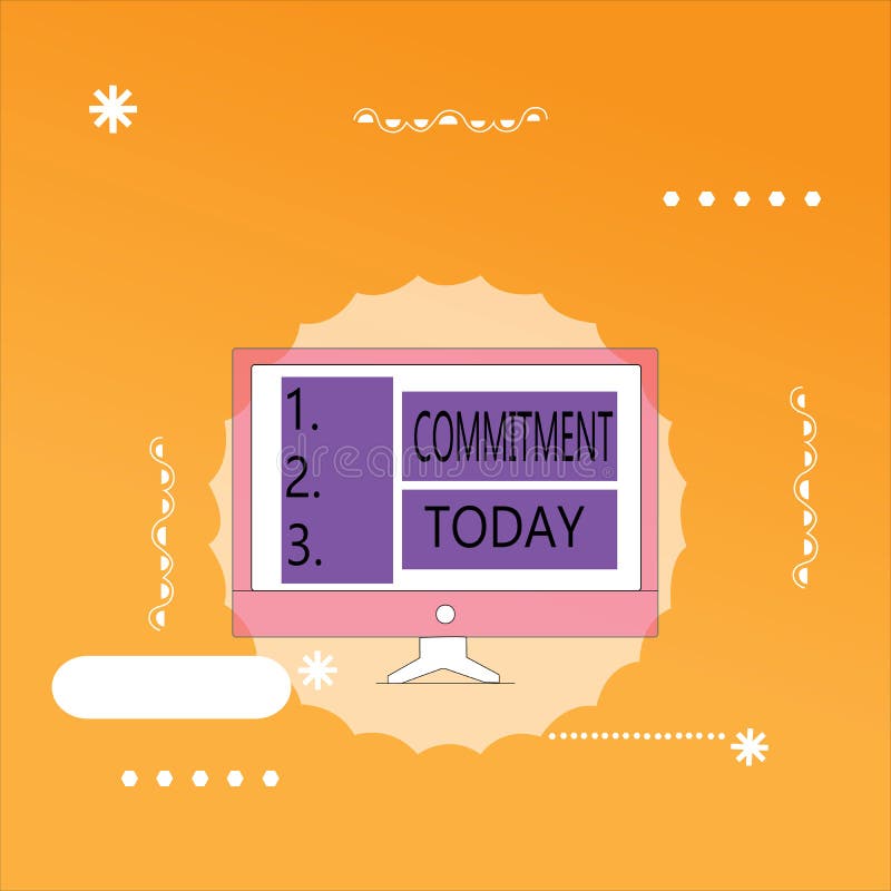 Word Writing Text Commitment. Business Concept for Quality of Being ...