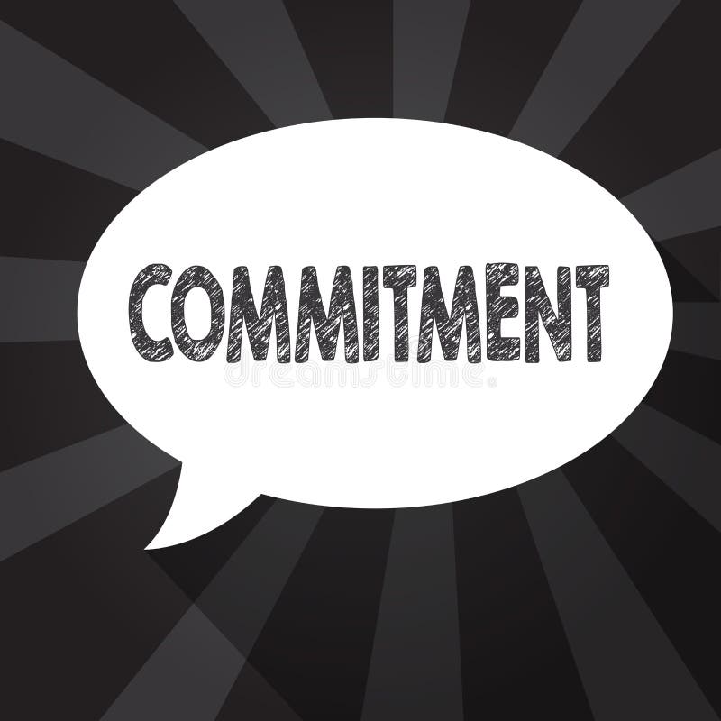 Word Writing Text Commitment. Business Concept for Quality of Being ...