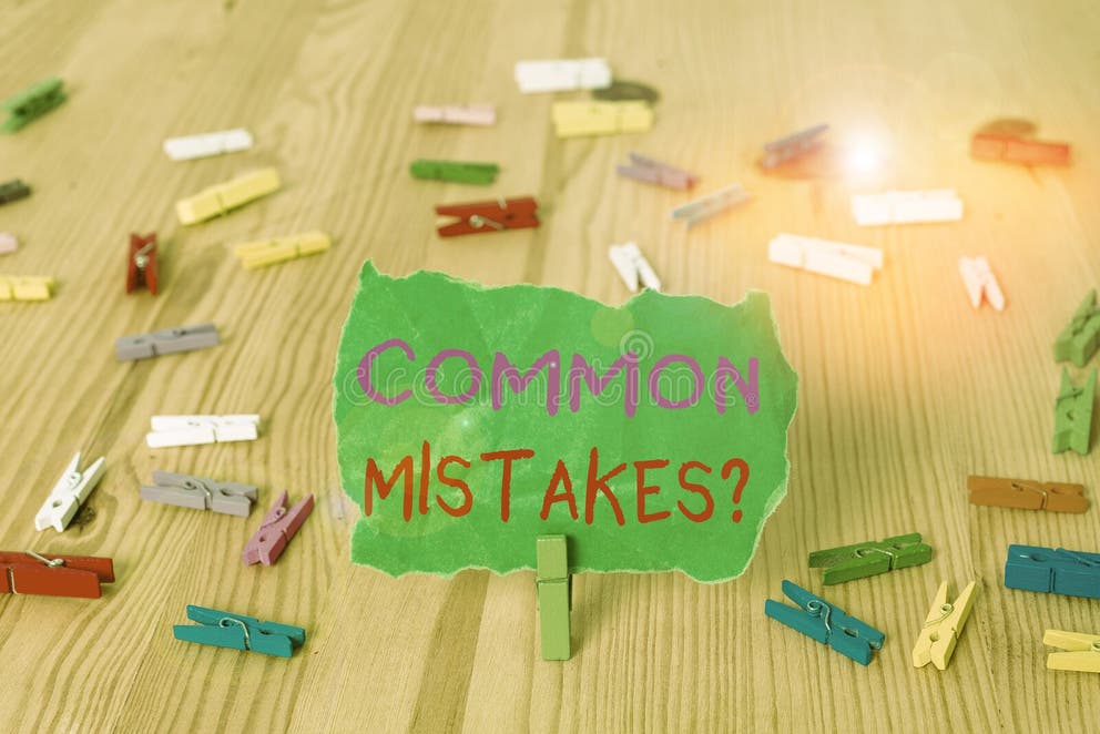 Word Writing Text Common Mistakes Question. Business Concept for Repeat ...