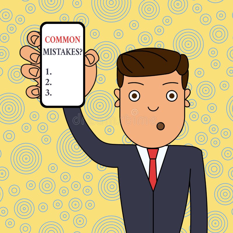 Common Mistakes Stock Illustrations – 241 Common Mistakes Stock ...
