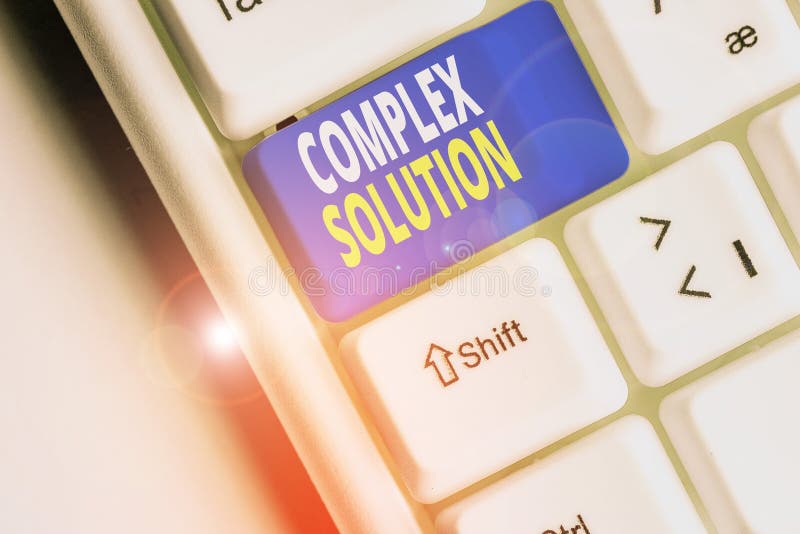 Word Writing Text Complex Solution. Business Concept for Significant ...