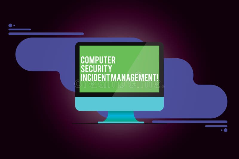 Word Writing Text Computer Security Incident Management. Business ...