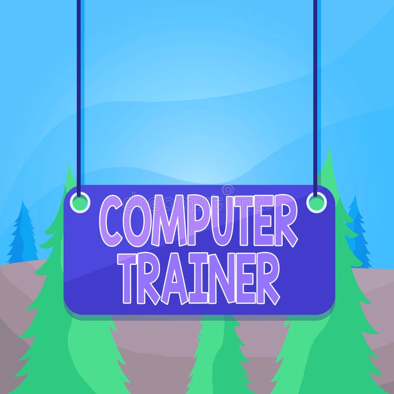 Word Writing Text Computer Trainer. Business Concept for Instruct and ... Word Writing Text Computer Trainer. Business Concept for Instruct and ...