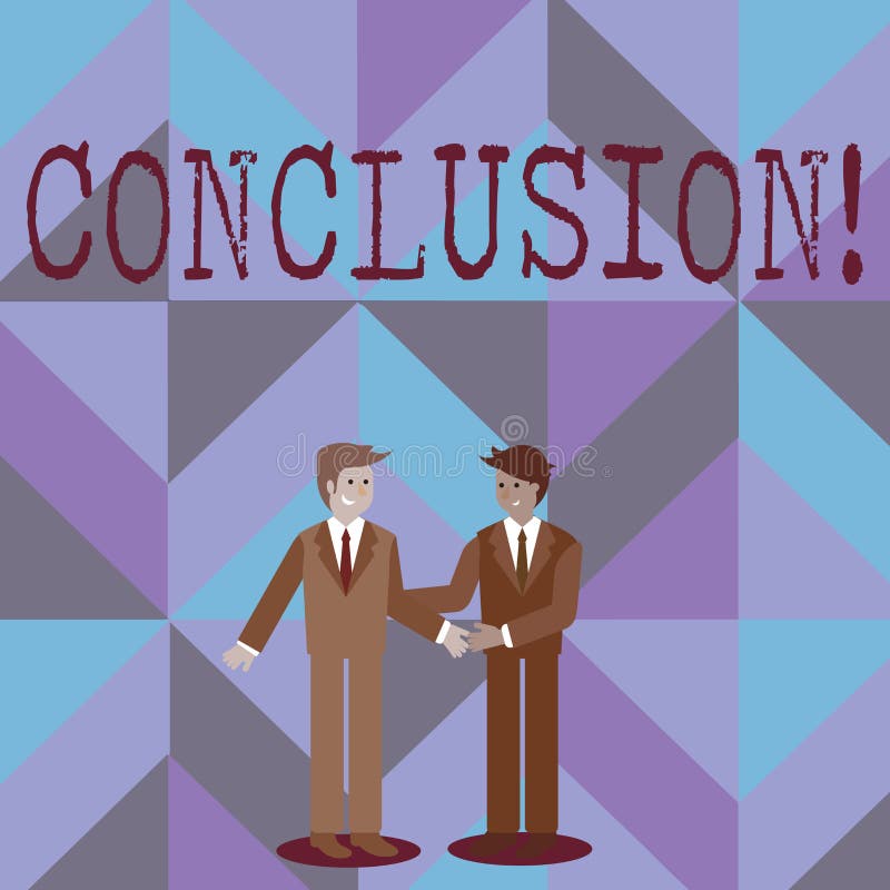 Word Writing Text Conclusion. Business Concept for Results Analysis ...