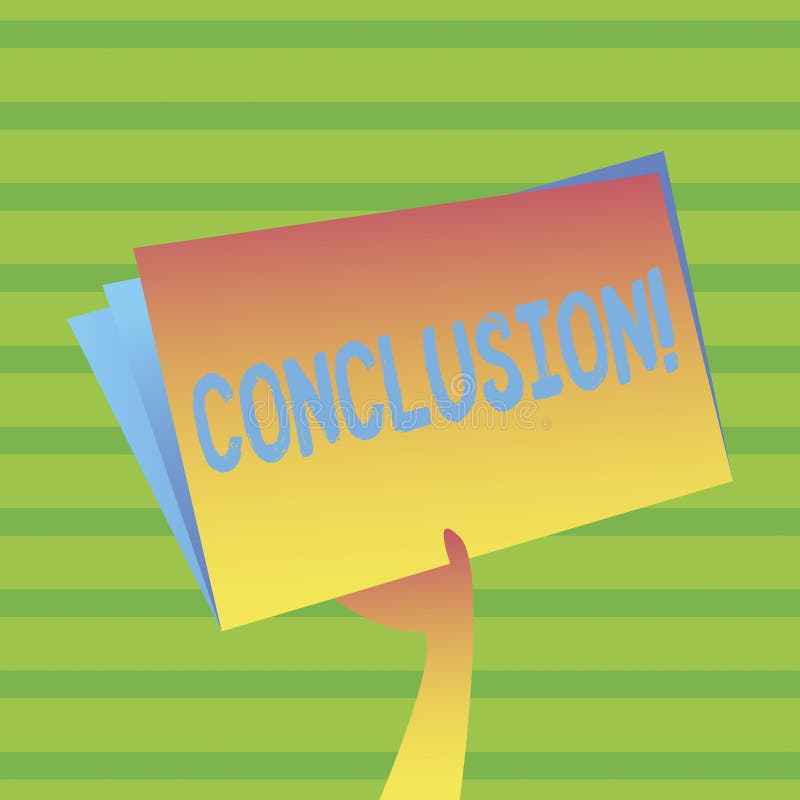 Word Conclusion Stock Illustrations – 1,618 Word Conclusion Stock ...