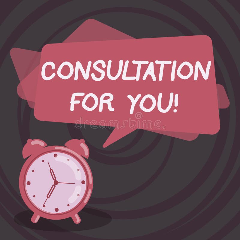 Word Writing Text Consultation for You. Business Concept for Talking ...