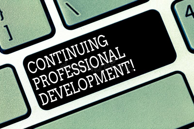 Word Writing Text Continuing Professional Development. Business Concept ...