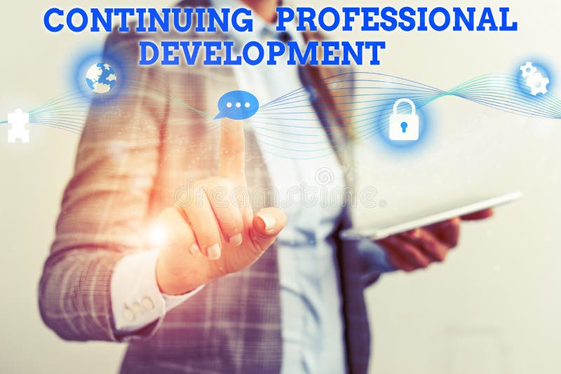 Word Writing Text Continuing Professional Development. Business Concept ...