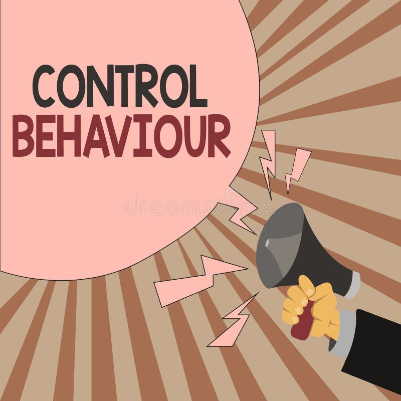 Word Writing Text Control Behaviour. Business Concept for Exercise of ...