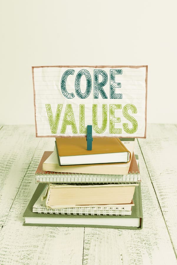 Word Writing Text Core Values. Business Concept for Belief ... Word Writing Text Core Values. Business Concept for Belief ...