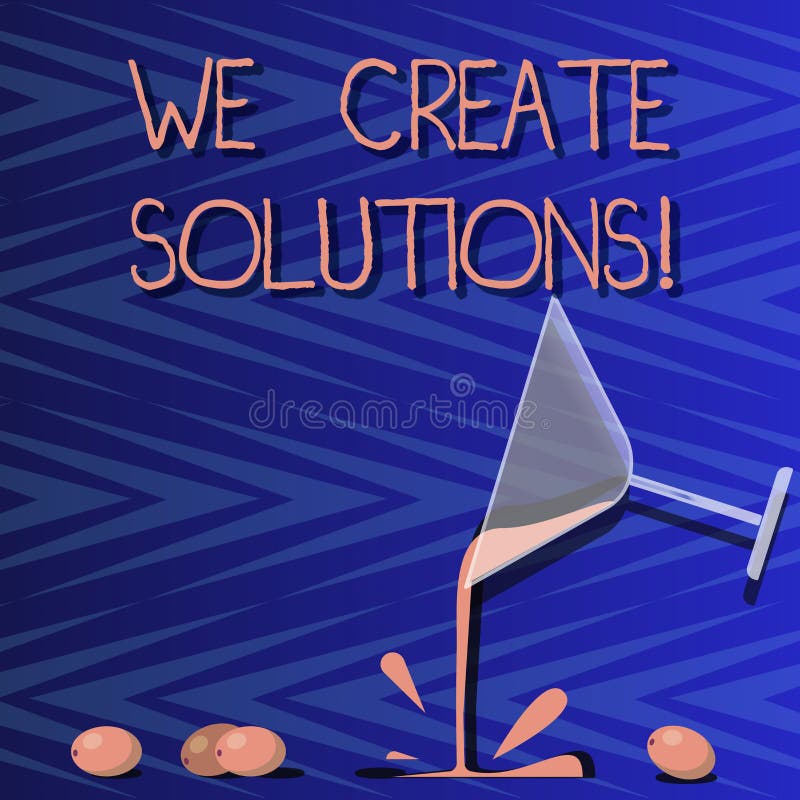 Word Writing Text we Create Solutions. Business Concept for Way To ...