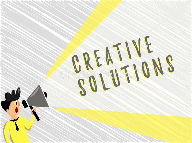 Word Writing Text Creative Solutions. Business Concept for Original and ...