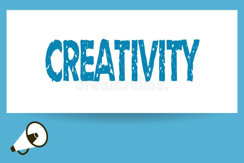 Word Writing Text Creativity. Business Concept for Use of Imagination ...