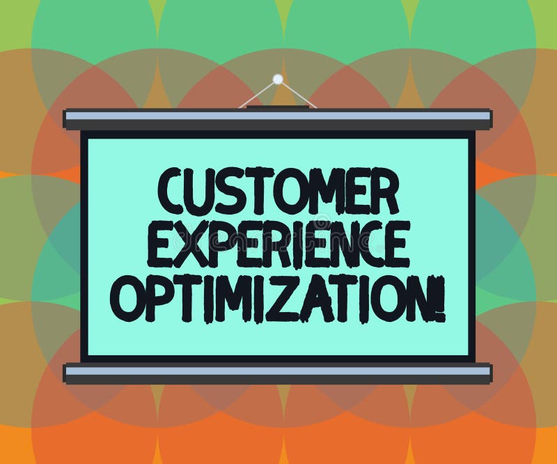 Word Writing Text Customer Experience Optimization. Business Concept ...