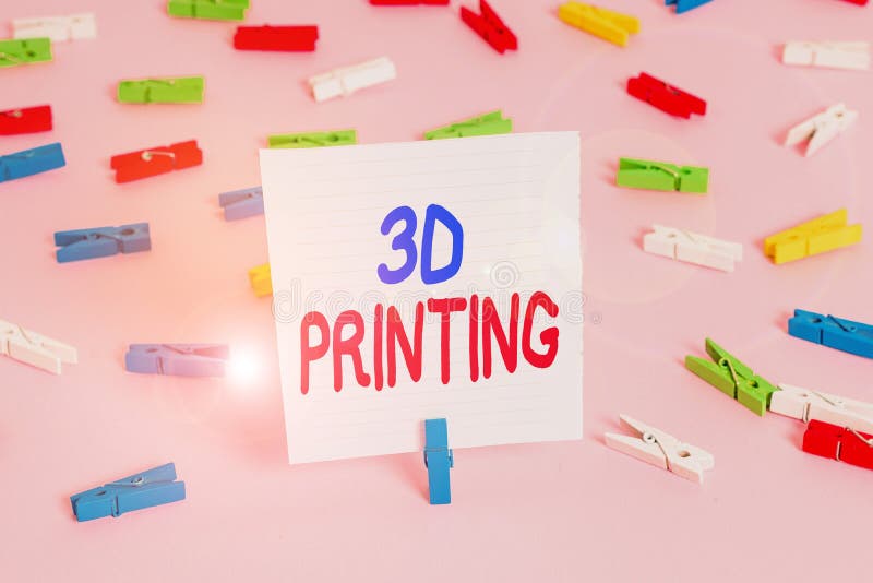 Word Writing Text 3D Printing. Business Concept for Making a Physical ...