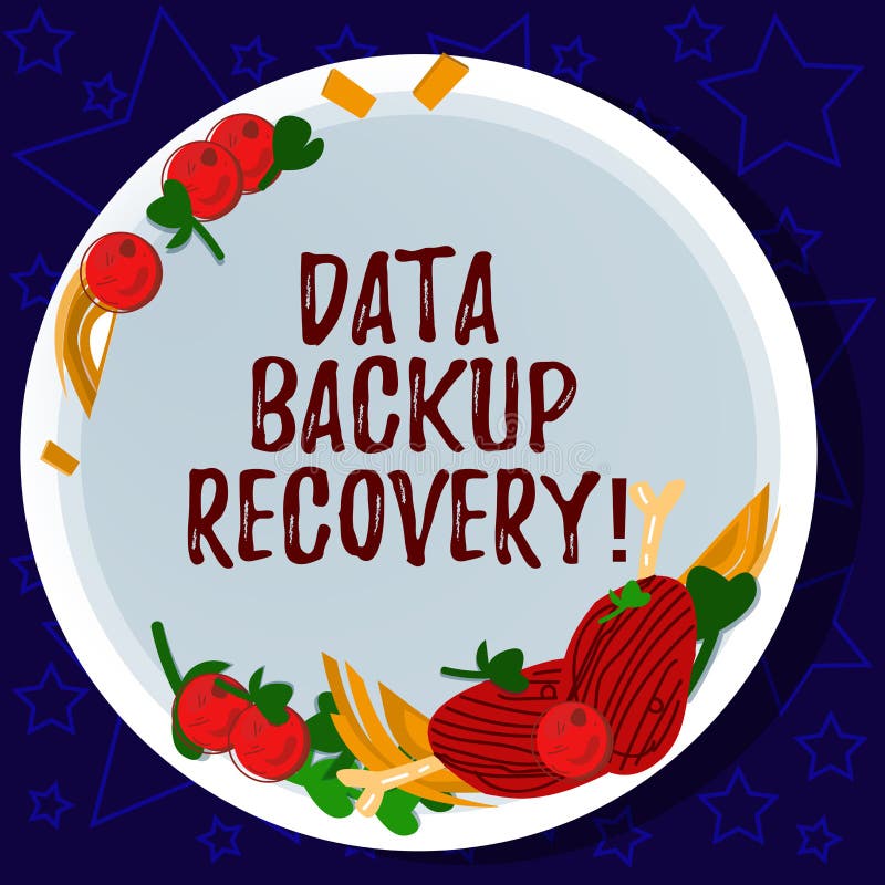 Backup and Recovery Solutions Concept Icon Stock Vector - Illustration ...