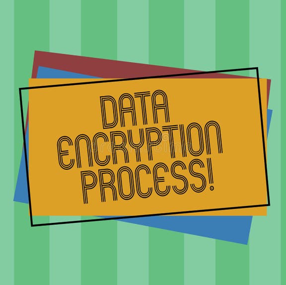 Word Writing Text Data Encryption Process. Business Concept for the ...