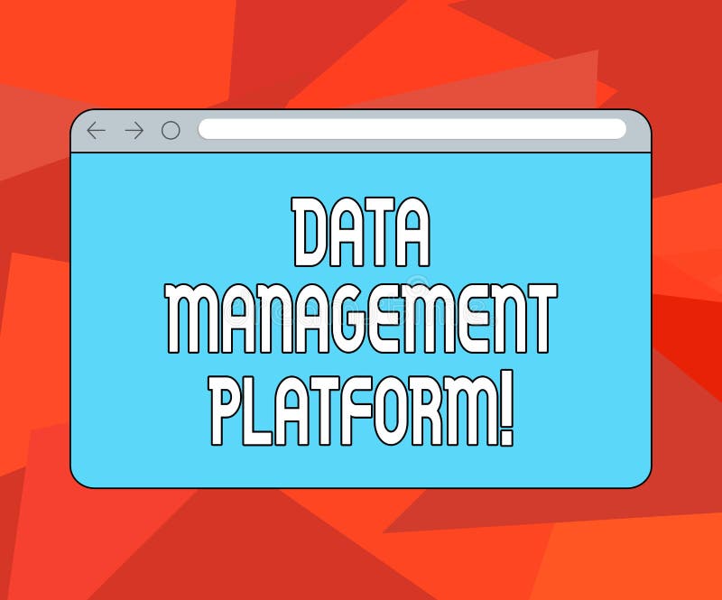 Word Writing Text Data Management Platform. Business Concept for Type ...
