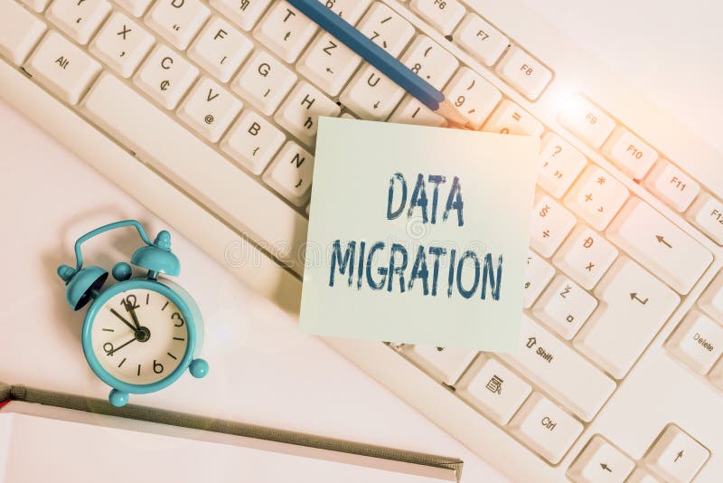 Word Writing Text Data Migration. Business Concept for Process of ...