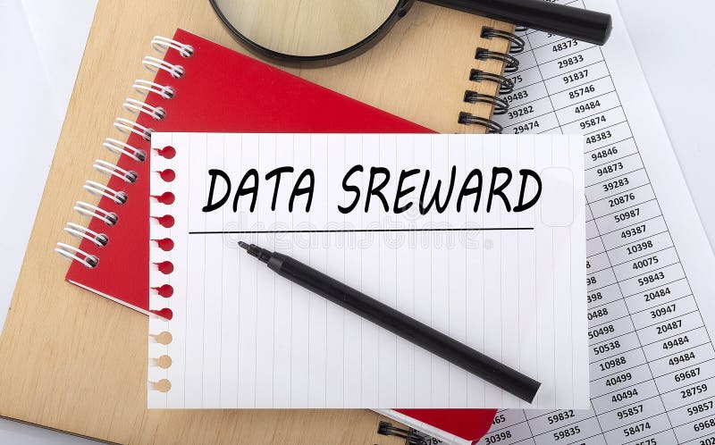 Word Writing Text DATA STEWARD . Business Concept on the Table Chart ...
