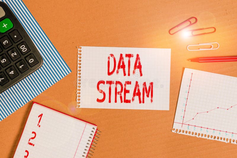 Word Writing Text Data Stream. Business Concept for Sequence of ...