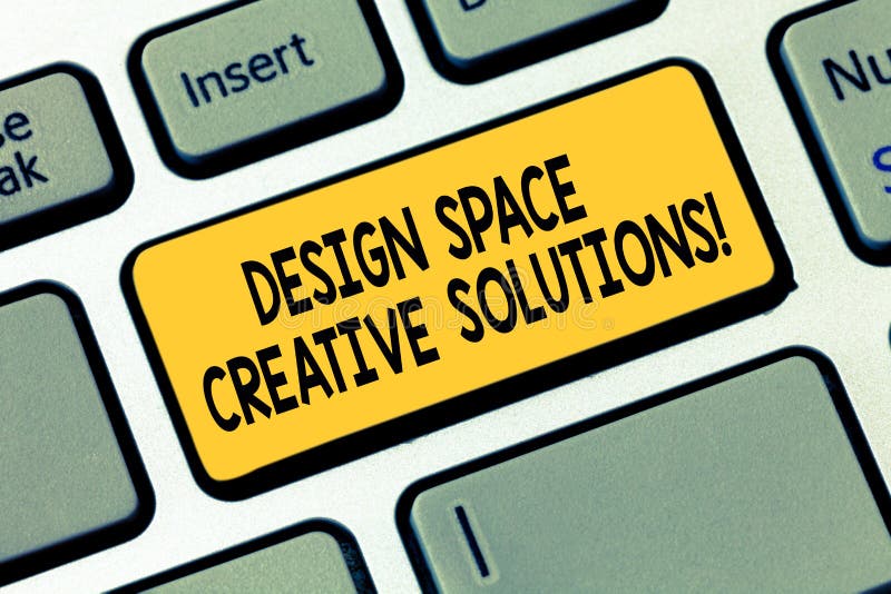 Word Writing Text Design Space Creative Solutions. Business Concept for ...