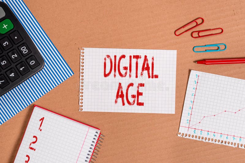 Word Writing Text Digital Age. Business Concept for Introduction of the ...