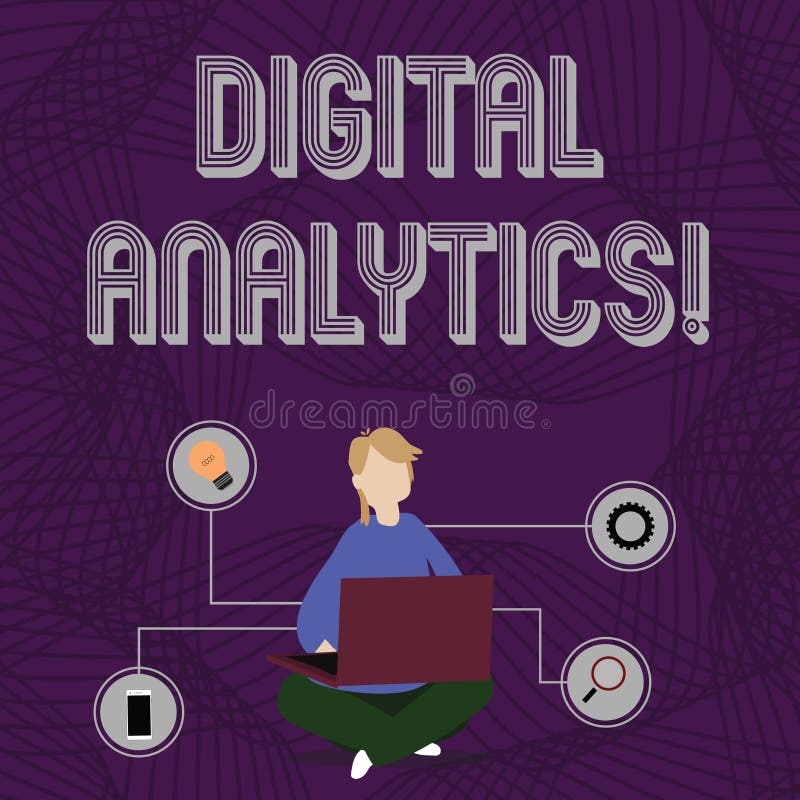 Word Writing Text Digital Analytics. Business Concept for the Analysis ...