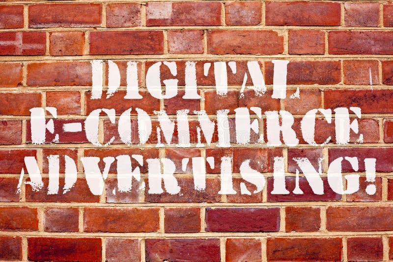 Word Writing Text Digital E Commerce Advertising. Business Concept for ...