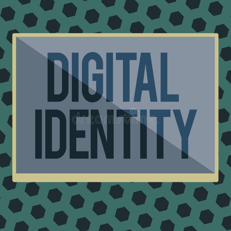 Word Writing Text Digital Identity. Business Concept for Information on ...