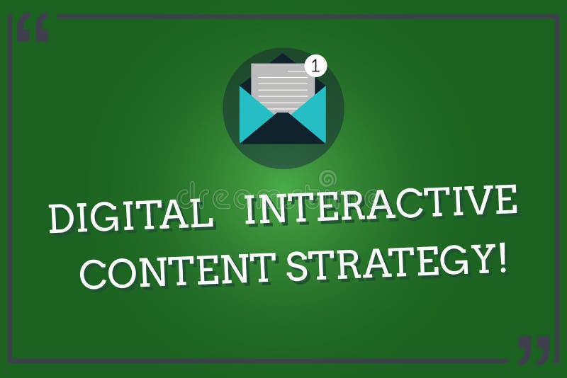 Word Writing Text Digital Interactive Content Strategy. Business ...
