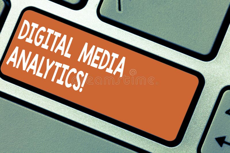 Word Writing Text Digital Media Analytics. Business Concept for ...