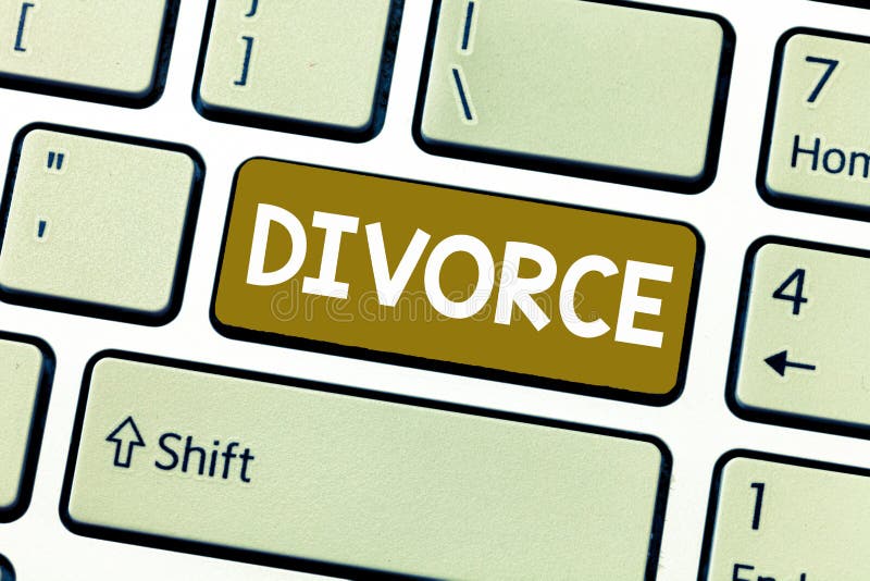 Word Writing Text Divorce Business Concept For Legal Dissolution Of