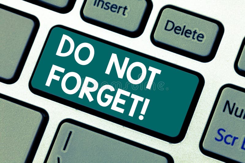 Important Things To Remember Stock Illustrations – 163 Important Things ...