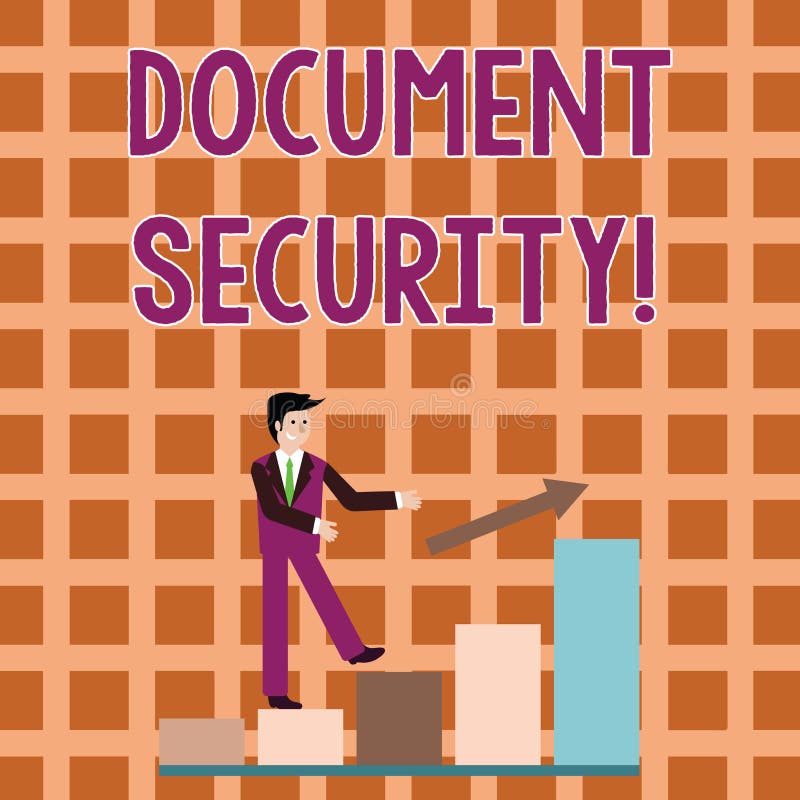 Word Writing Text Document Security. Business Concept for Means in ...