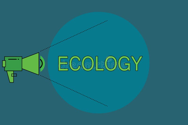 Word Writing Text Ecology. Business Concept for Branch of Science ...