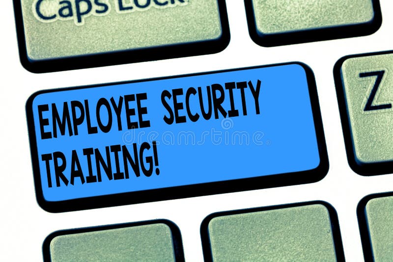 Word Writing Text Employee Security Training. Business Concept for ...