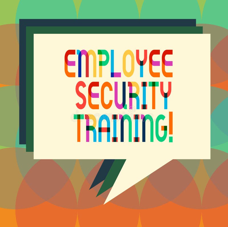 Security Training Text Quote on a Banner Stock Illustration ...