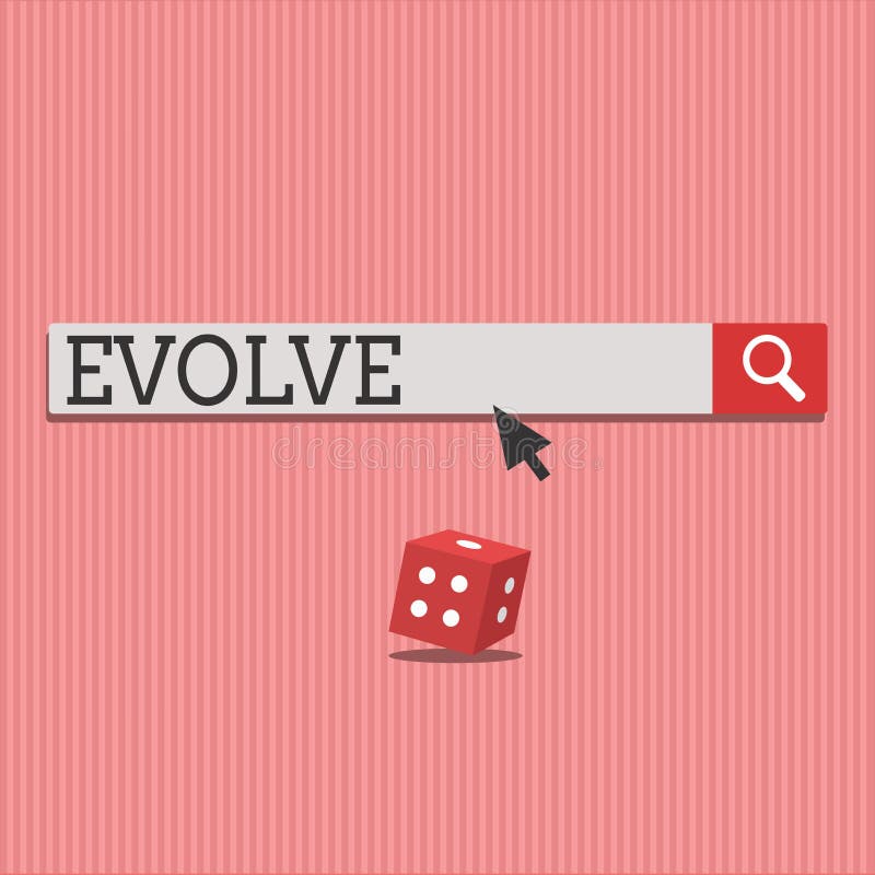 Word Writing Text Evolve. Business Concept for Develop Gradually ...