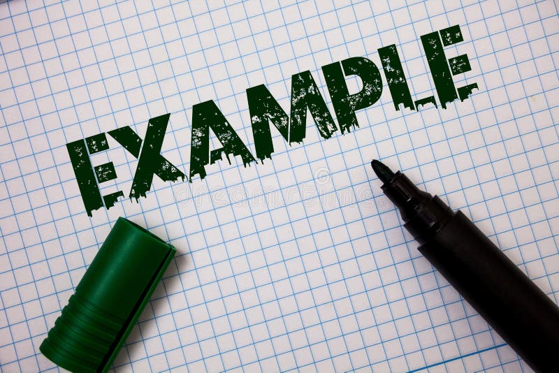 Word Writing Text Example. Business Concept for Illustration Sample ...