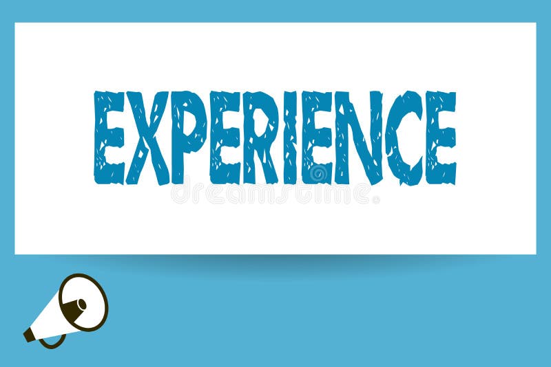 Word Writing Text Experience. Business Concept for Practical Knowledge ...